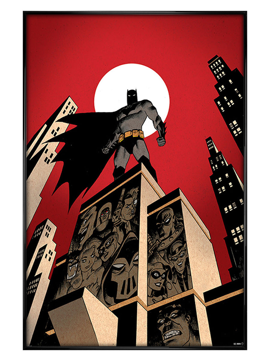 Villain Skyline, Batman Poster