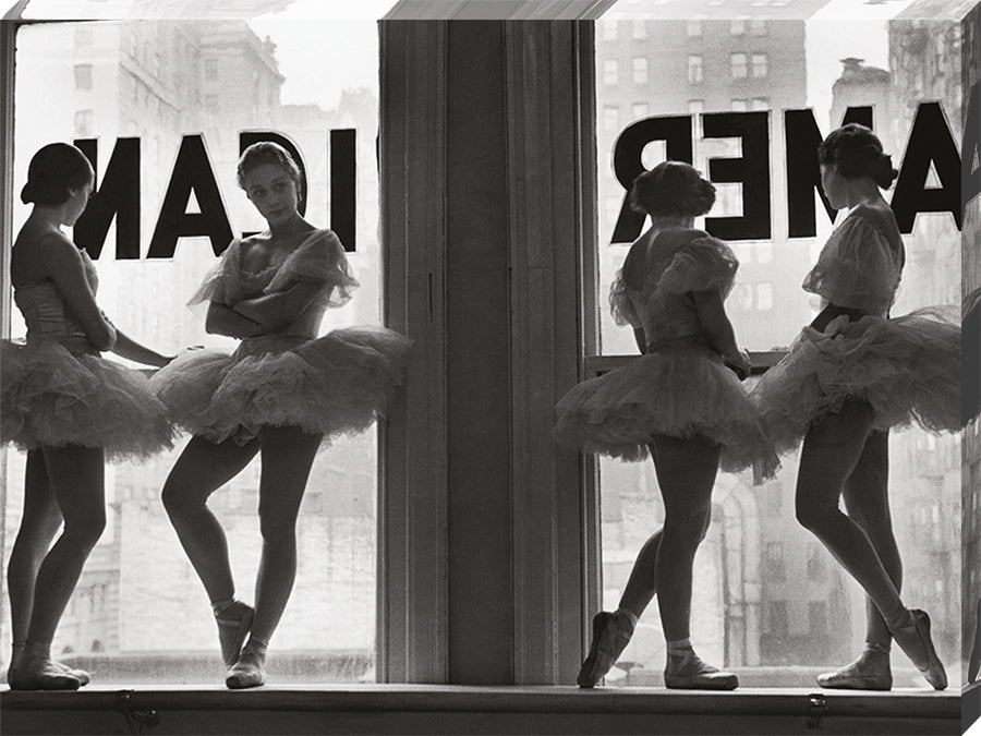 Ballet Dancers In Window, Time Life Large Canvas Print